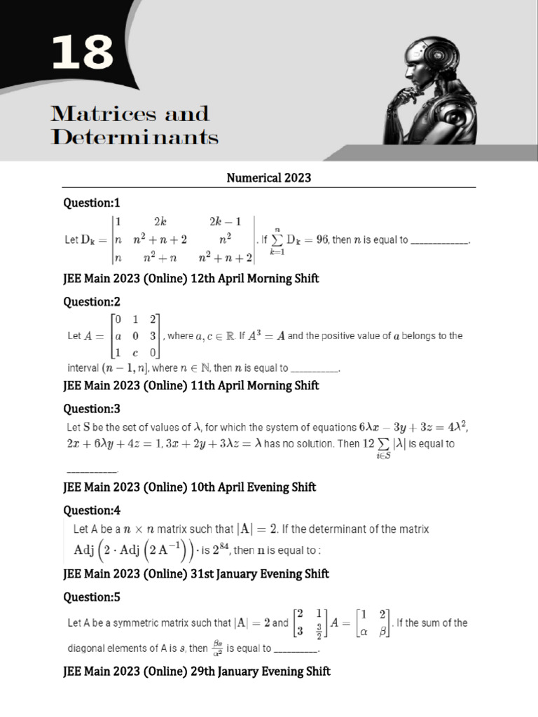 Matrix | Download Free PDF | Matrix (Mathematics) | System Of Linear Equations