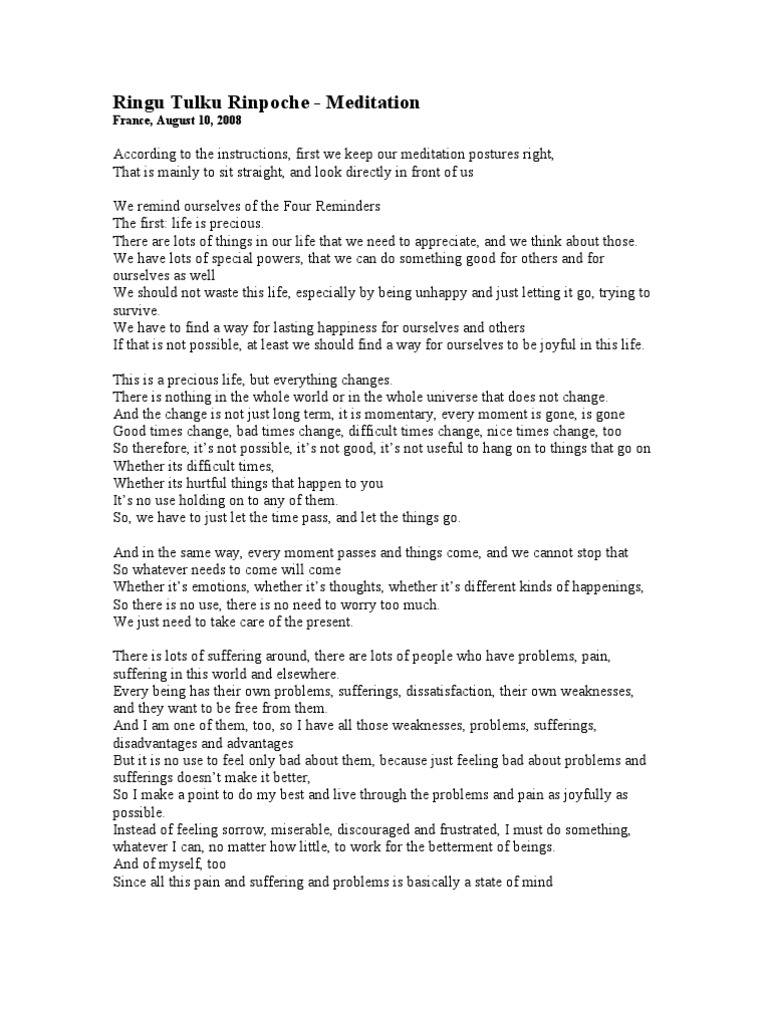 Pointing Out The Dharmakaya | PDF | Bodhisattva | Meditation