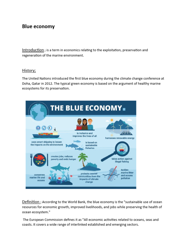 Understanding Blue Economy Concepts | PDF | Green Growth | Green Economy