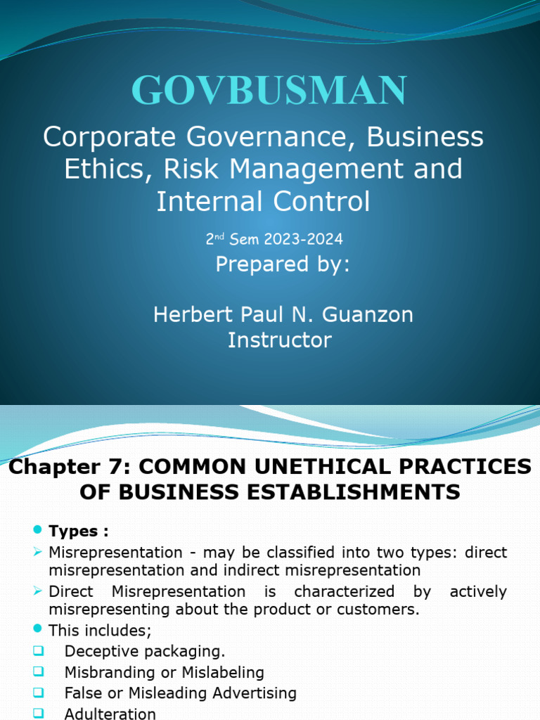 Unethical Business Practices Overview | PDF | Collective Bargaining ...