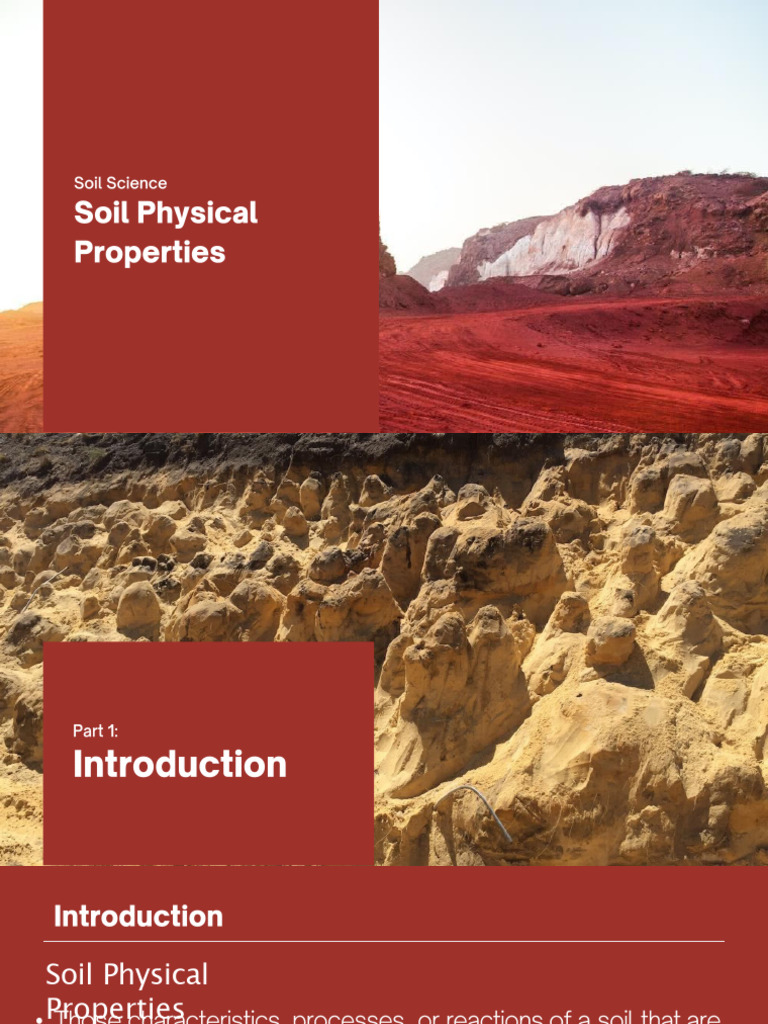 Soil Physical Properties | PDF | Soil | Sedimentology