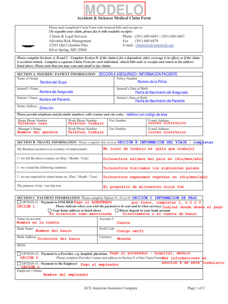 CF05b Path Accident and Sickness Medical ES A | PDF | Fraud