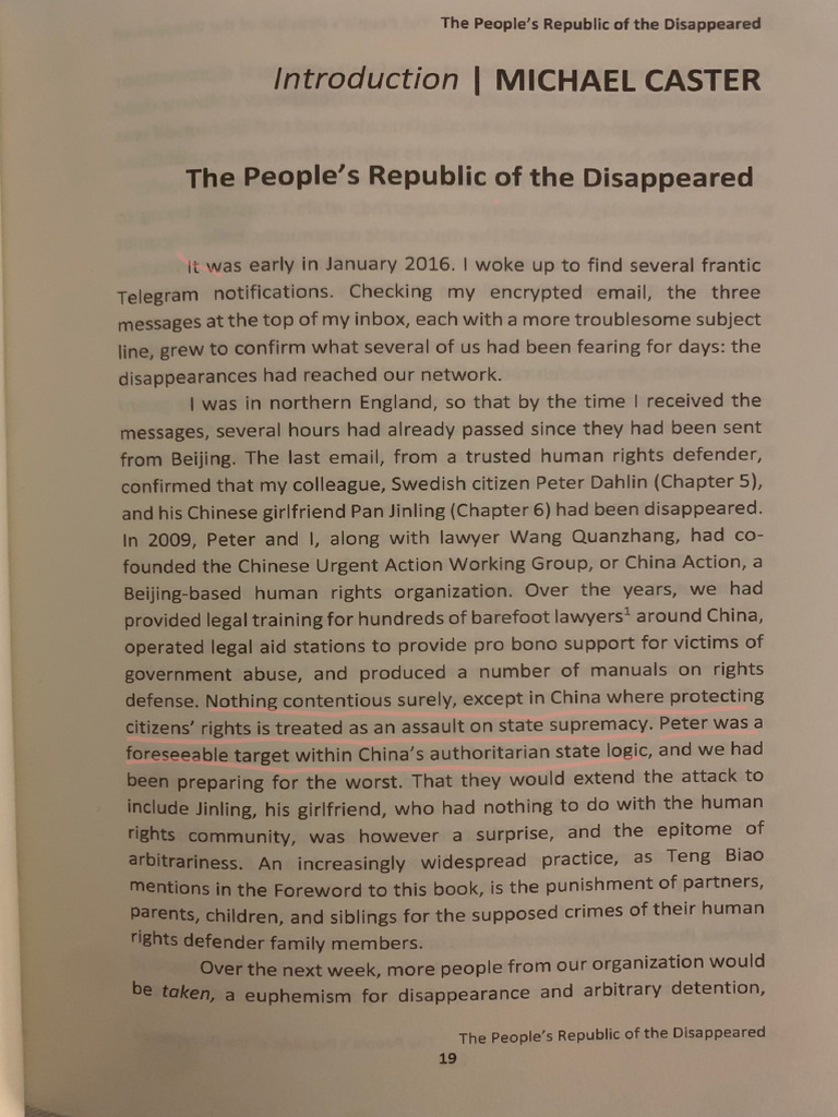 Michael Caster The People's Republic of The Disappeared | PDF