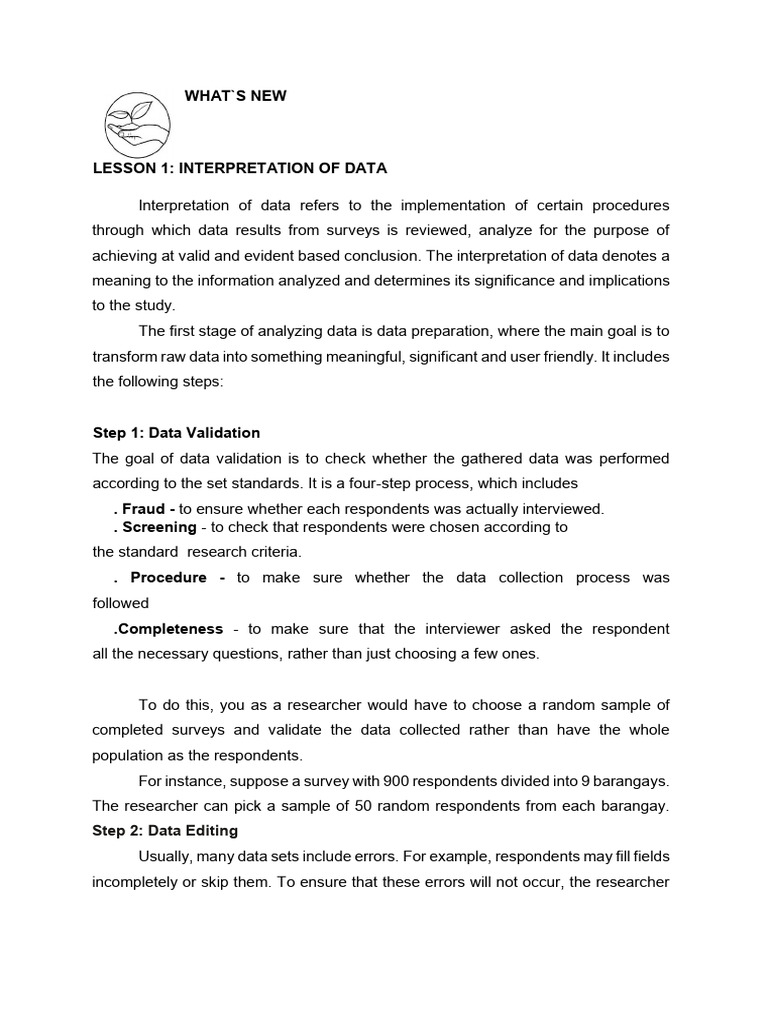 3Is-Interpretation-of-Quantitative-Data | PDF | Level Of Measurement | Statistics