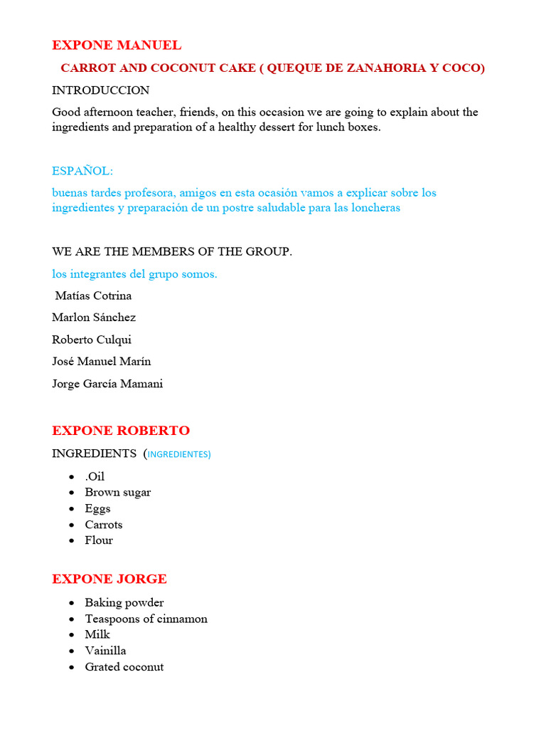 exposicion ingles | PDF