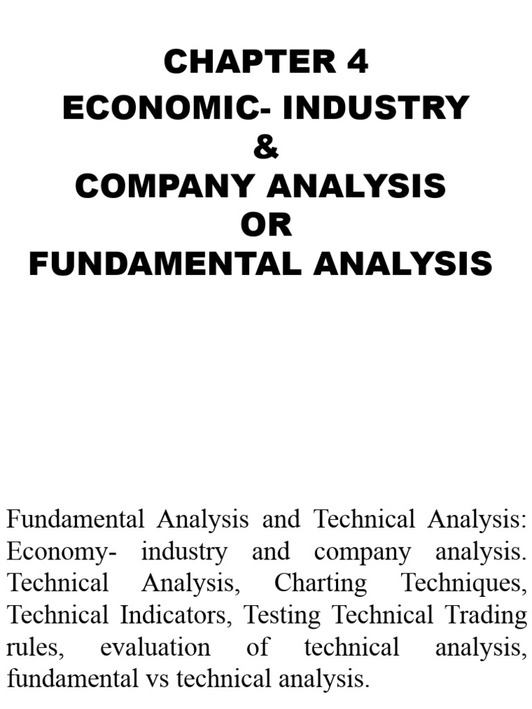 Fundamental Analysis | PDF | Technical Analysis | Economic Forecasting