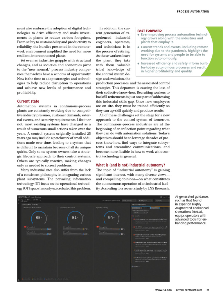 InTech-December-2021_11 | PDF | Automation | Autonomy