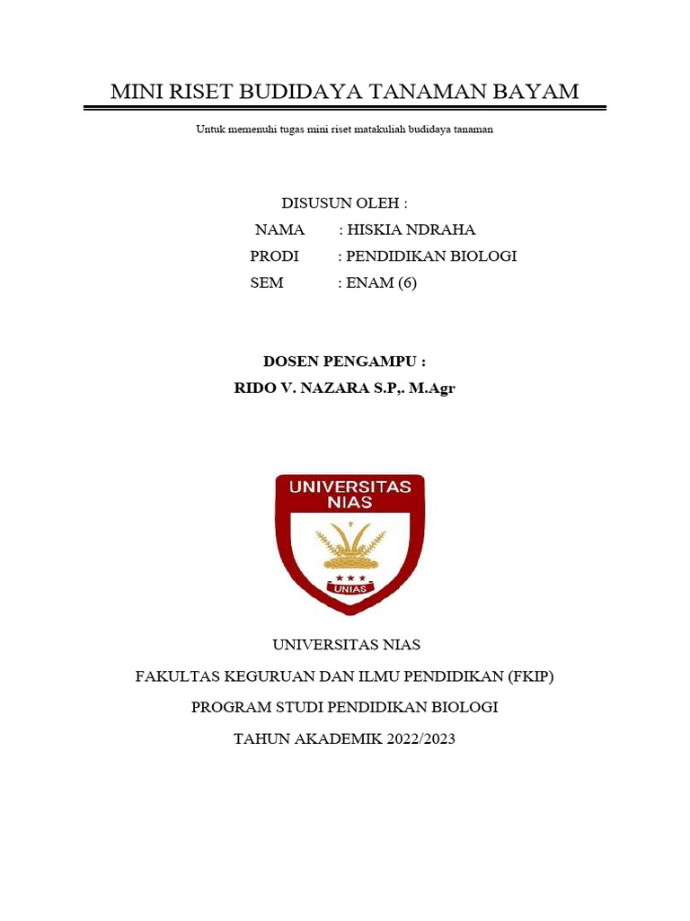 Laporan Bayam | PDF | Griya & Taman | Teknologi & Rekayasa