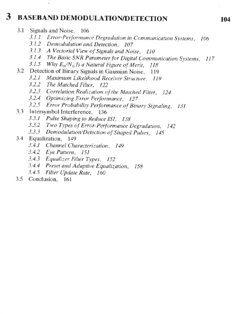 Ch03 - Baseband Demodulation - Detection | PDF