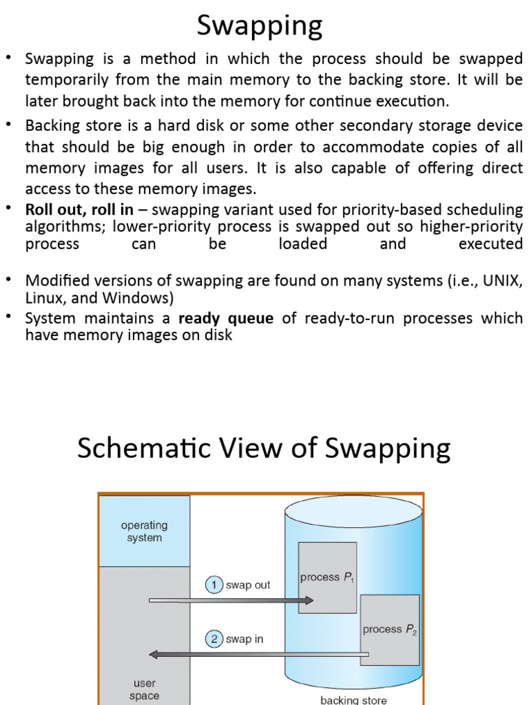 Understanding Swapping in Memory Management | PDF | Process (Computing) | Computer Data Storage