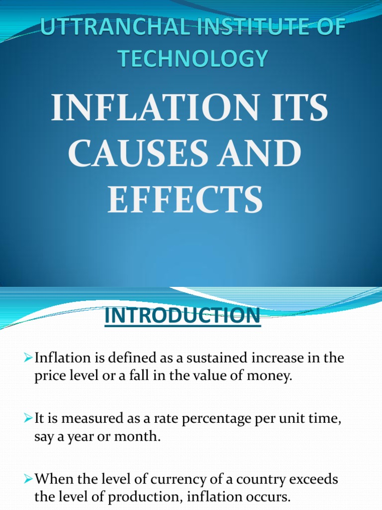 Inflation Its Causes and Effects | PDF | Disinflation | Balance Of Trade