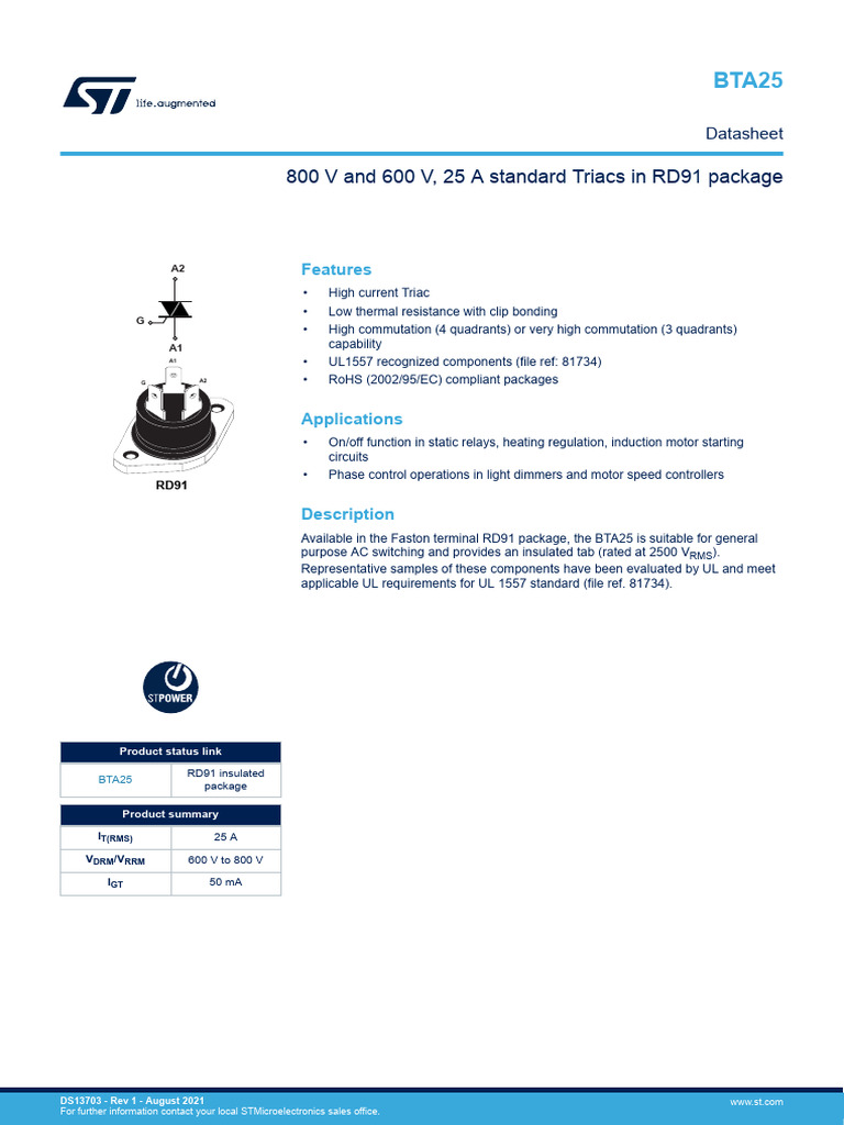Bta 25 | PDF | Electronic Engineering | Manufactured Goods