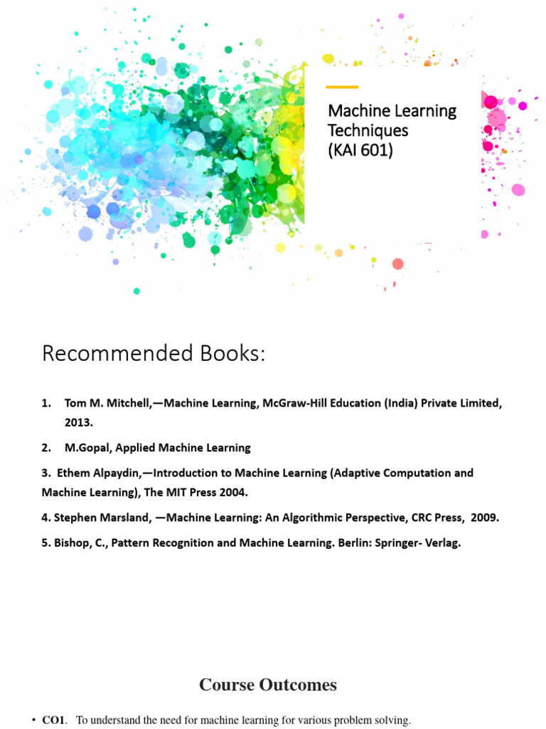 Unit1 ML NGP | PDF | Receiver Operating Characteristic | Machine Learning