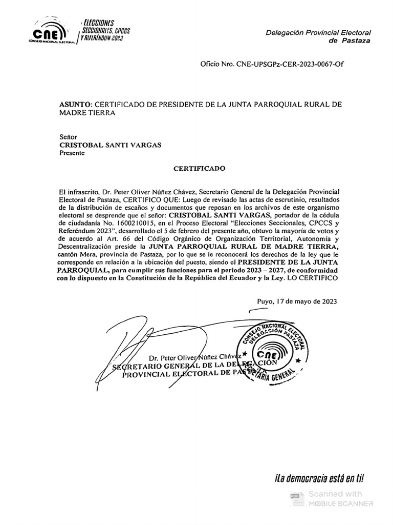 Nombramiento | PDF