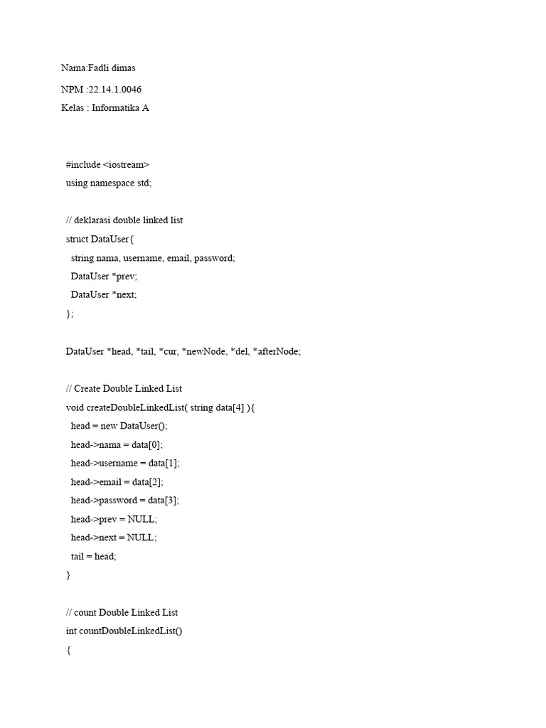 Tugas Struktur Data | PDF