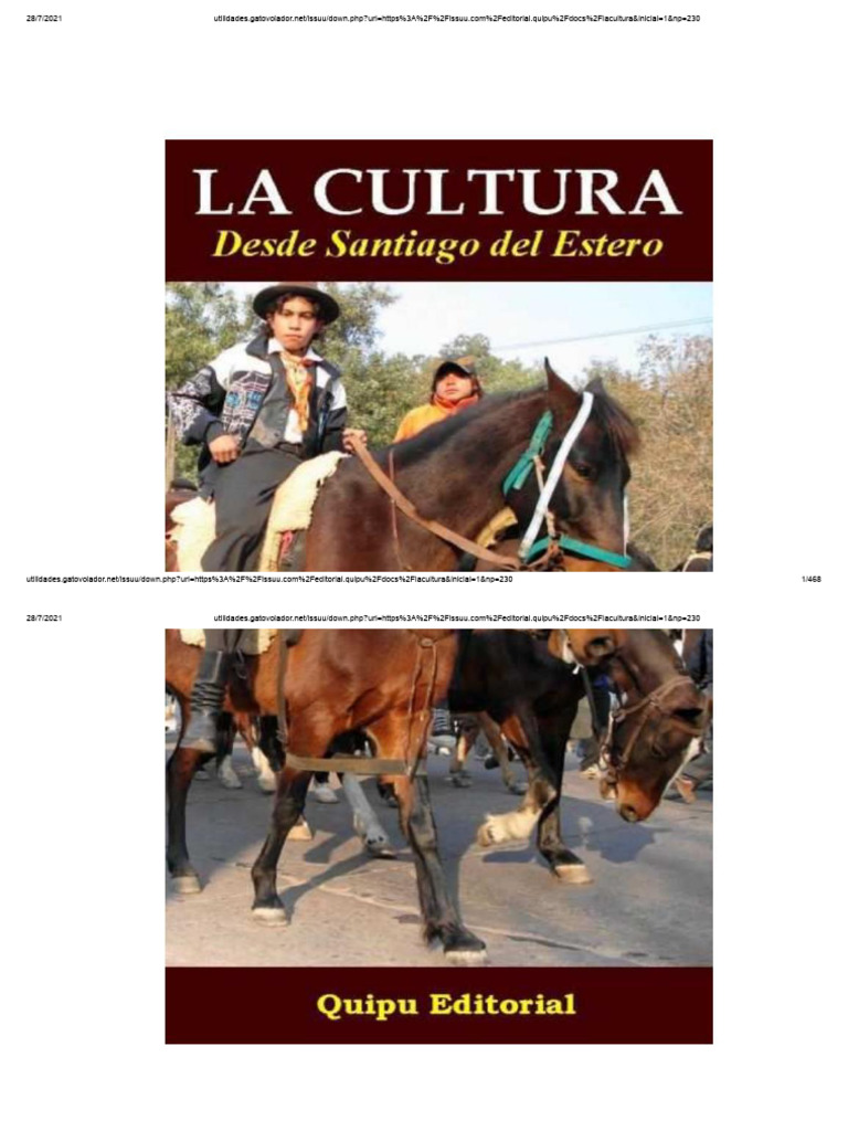 La Cultura de Santiago Del Estero | PDF