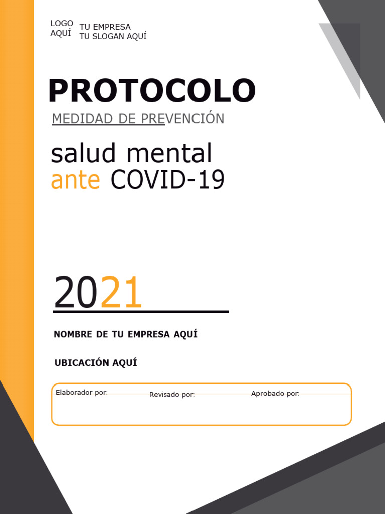 3. Protocolo Salud Mental | PDF