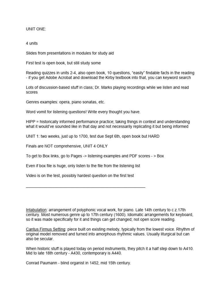 Piano Literature Notes | PDF | Piano | String Instruments