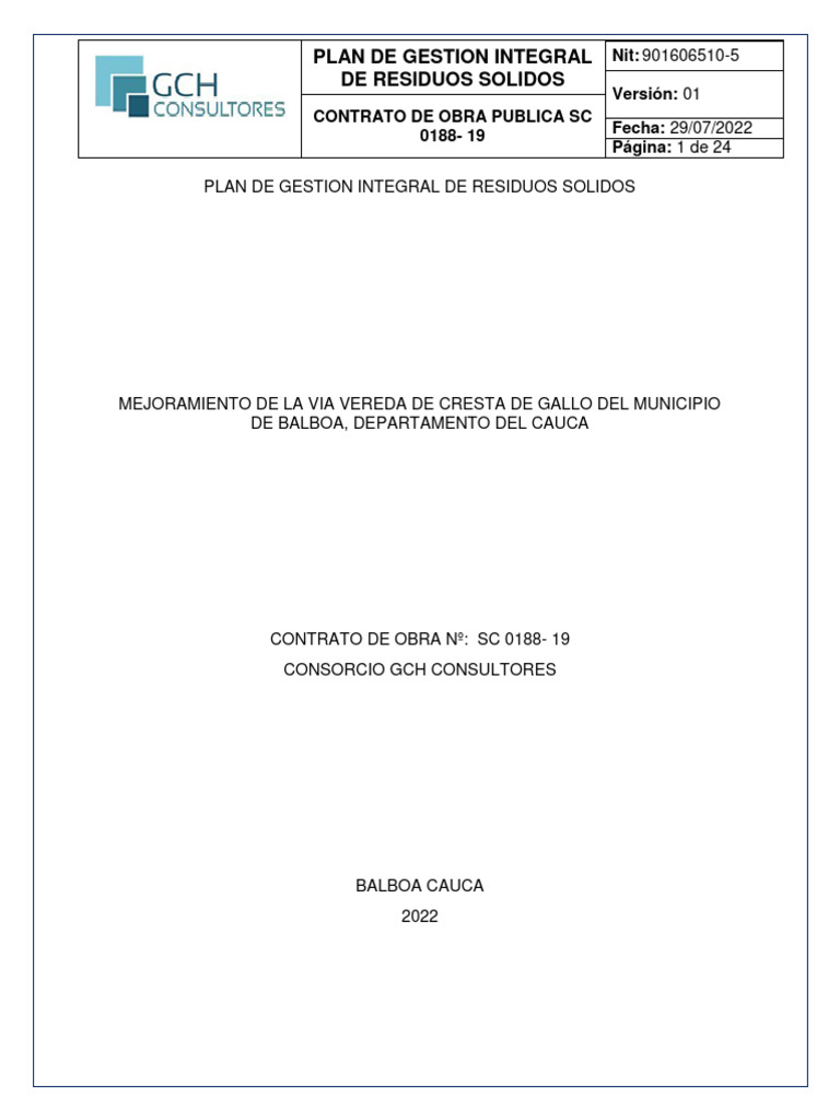 PGIRS | Descargar gratis PDF | Residuos | Reciclaje