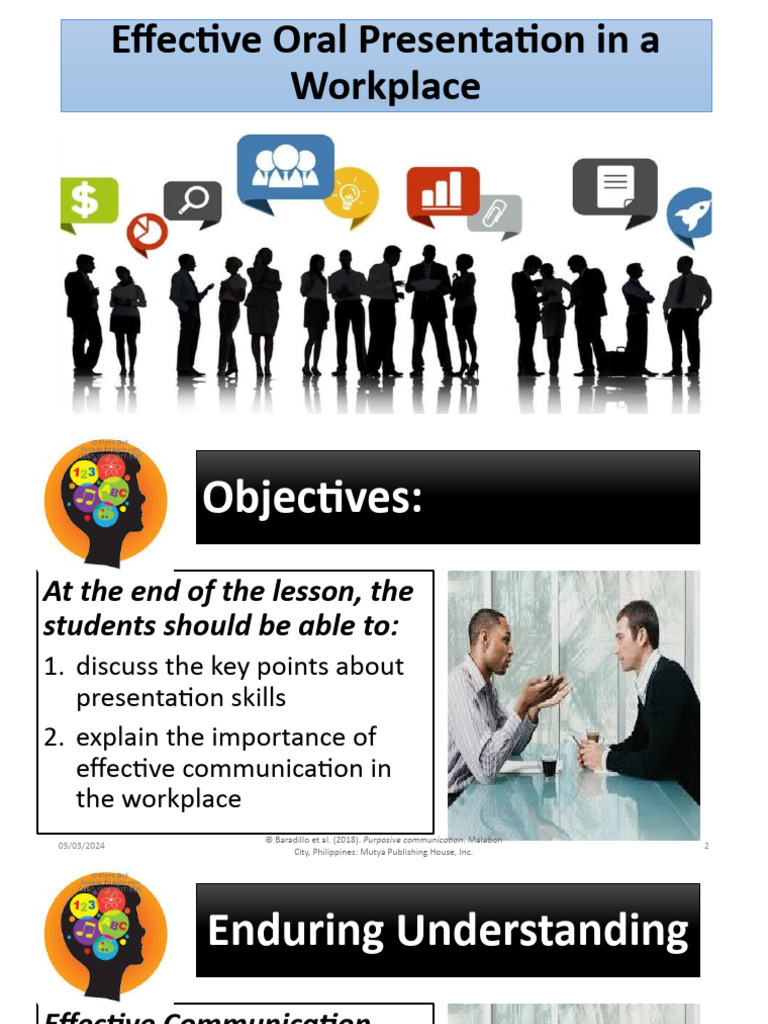 1 Effective Oral Presentation in A Workplace | PDF | Communication ...
