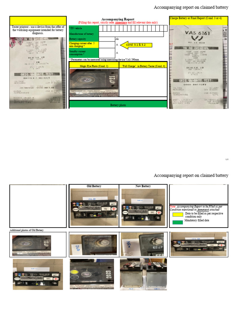 Battery Accompanting Checklist | PDF | Electrical Engineering | Electricity