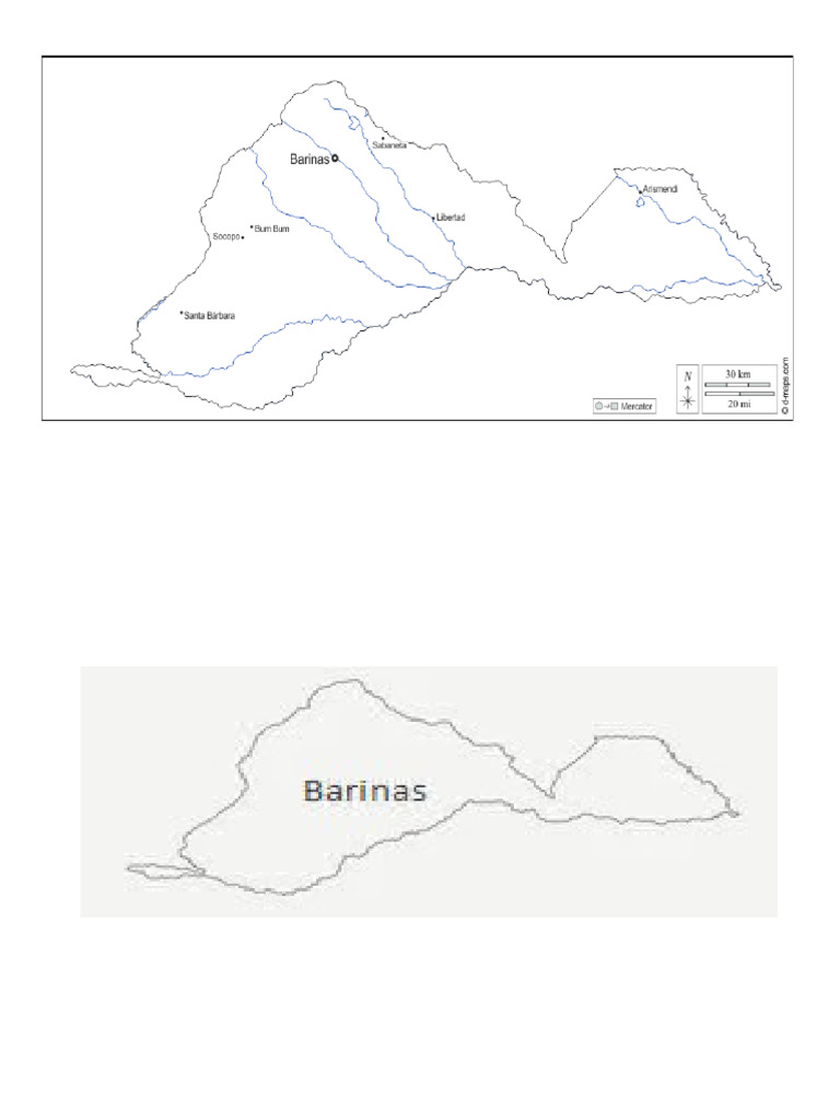 Mapa de Venezuela Y Del Estado Barinas | PDF