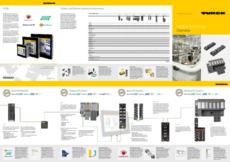 Fieldbus Technology: Fieldbus and Ethernet Solutions For Automation TX500 | PDF | Programmable ...