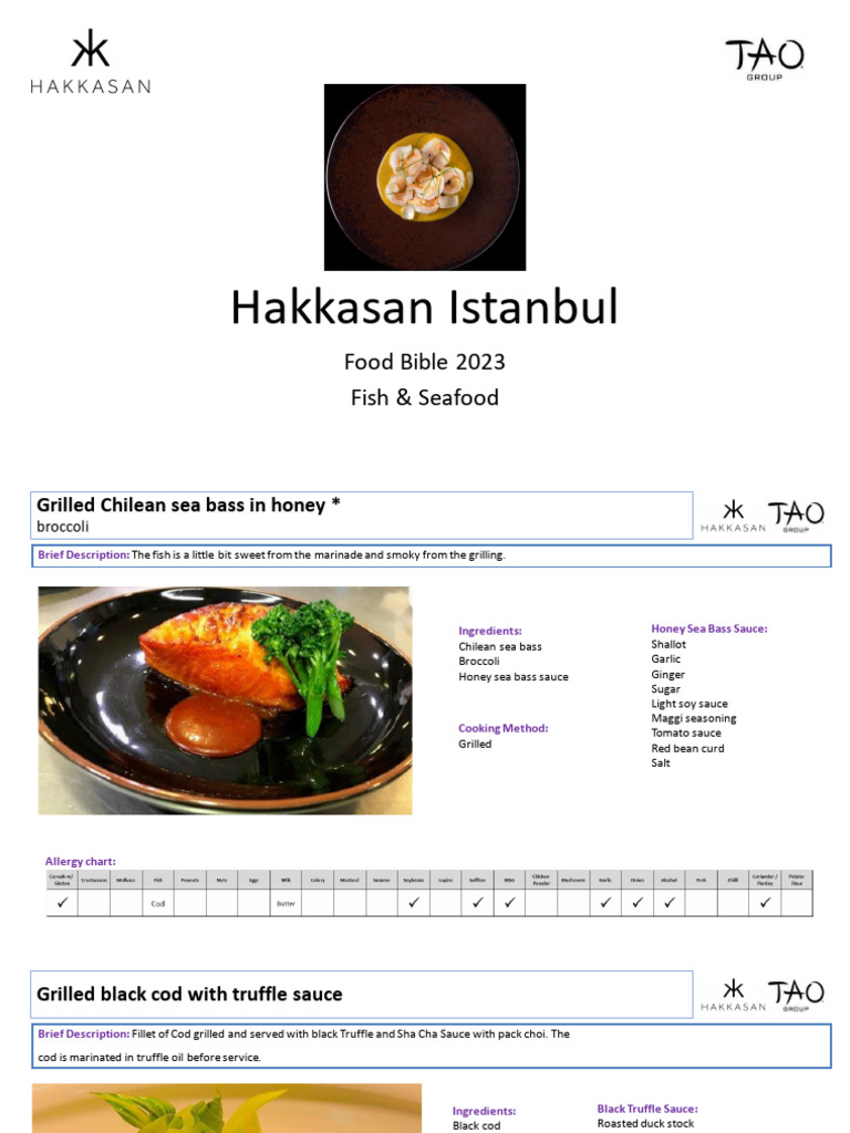 8d. 4 - Fish & Seafood Food Bible Istanbul 2023 | PDF | Sauce | Curry