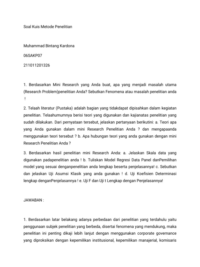 21 - Muhammad Bintang Kardona - 06SAKP07 | PDF
