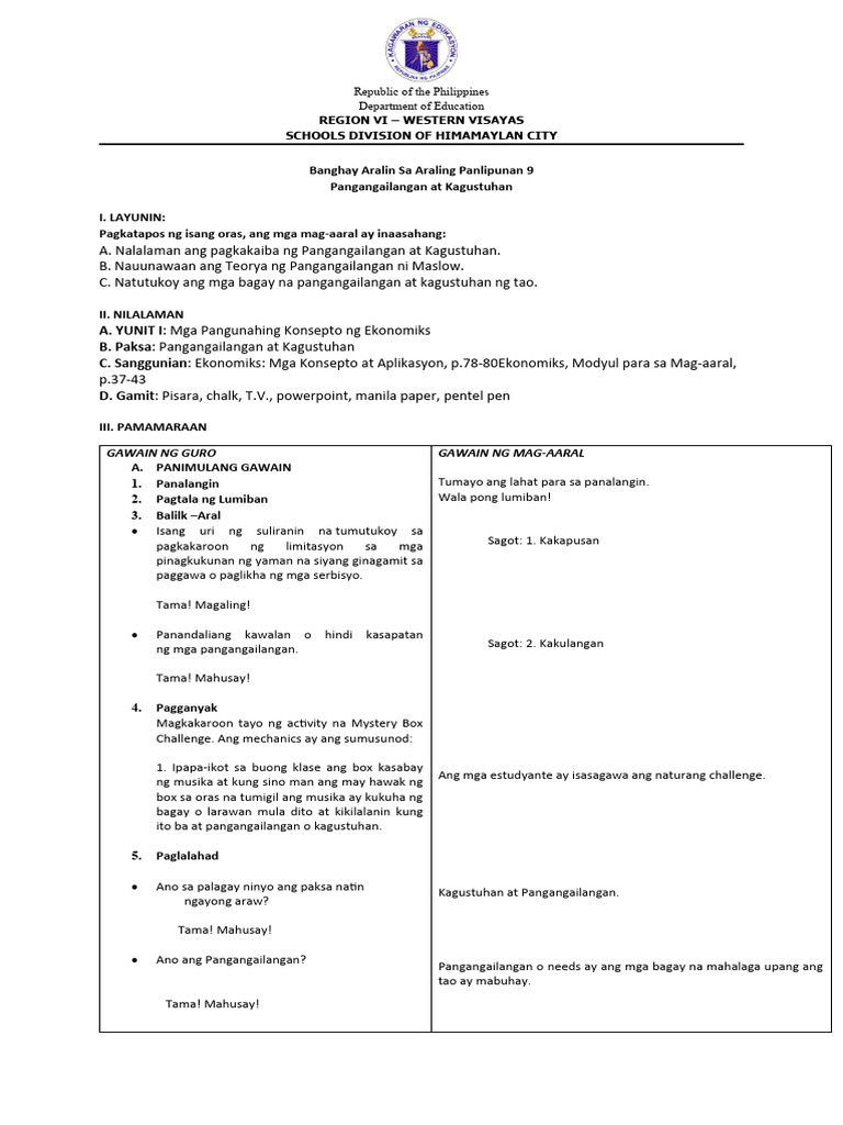 LP Demo in JHS A.P | PDF