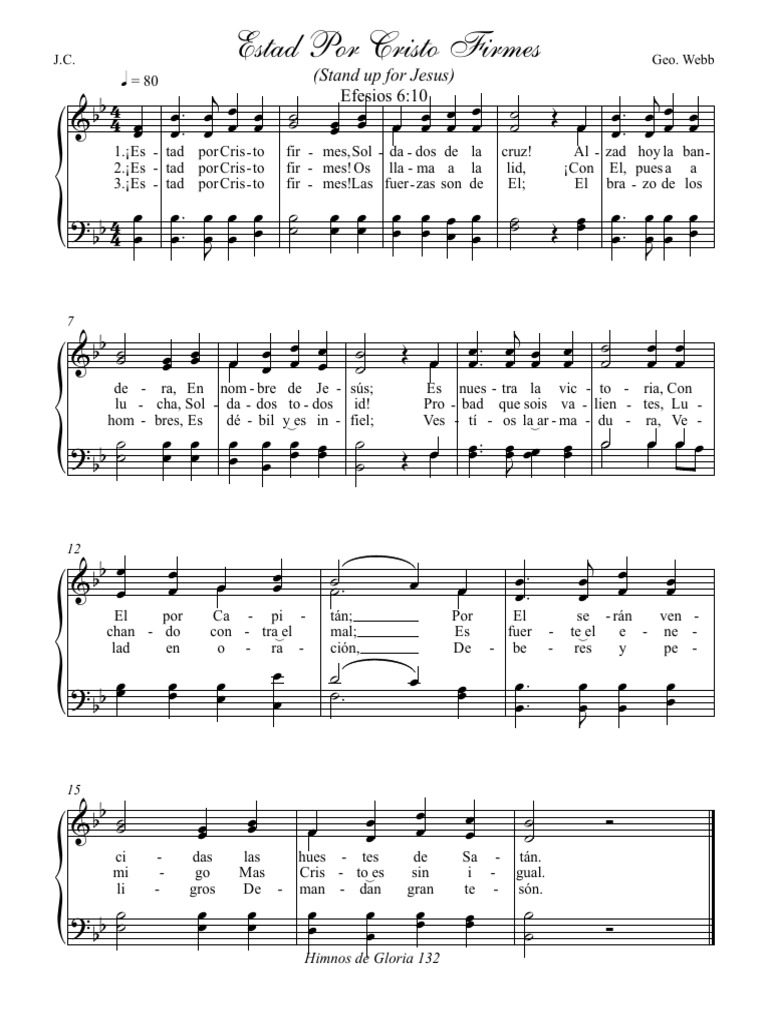 Estad Por Cristo Firmes Partituras | PDF