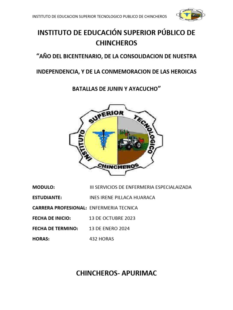 Informe de Practicas Ines-1 | Descargar gratis PDF | Reproducción humana | Ciencias de la Salud