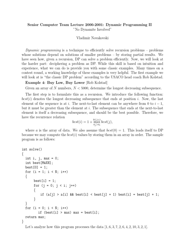 DP 2 | PDF | Dynamic Programming | String (Computer Science)