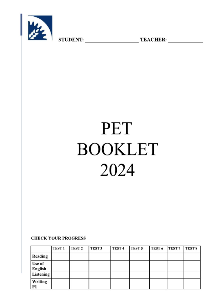 Booklet Pet 2024 | PDF