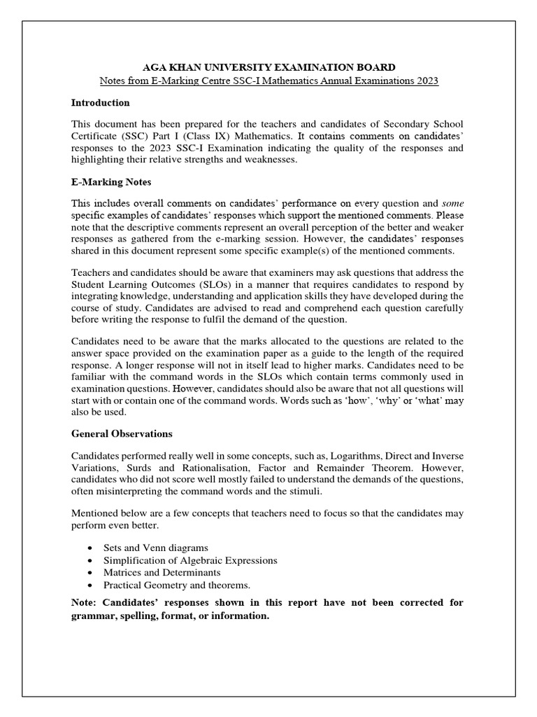 E-marking-Notes-Mathematics-IX | PDF | Matrix (Mathematics) | Logarithm