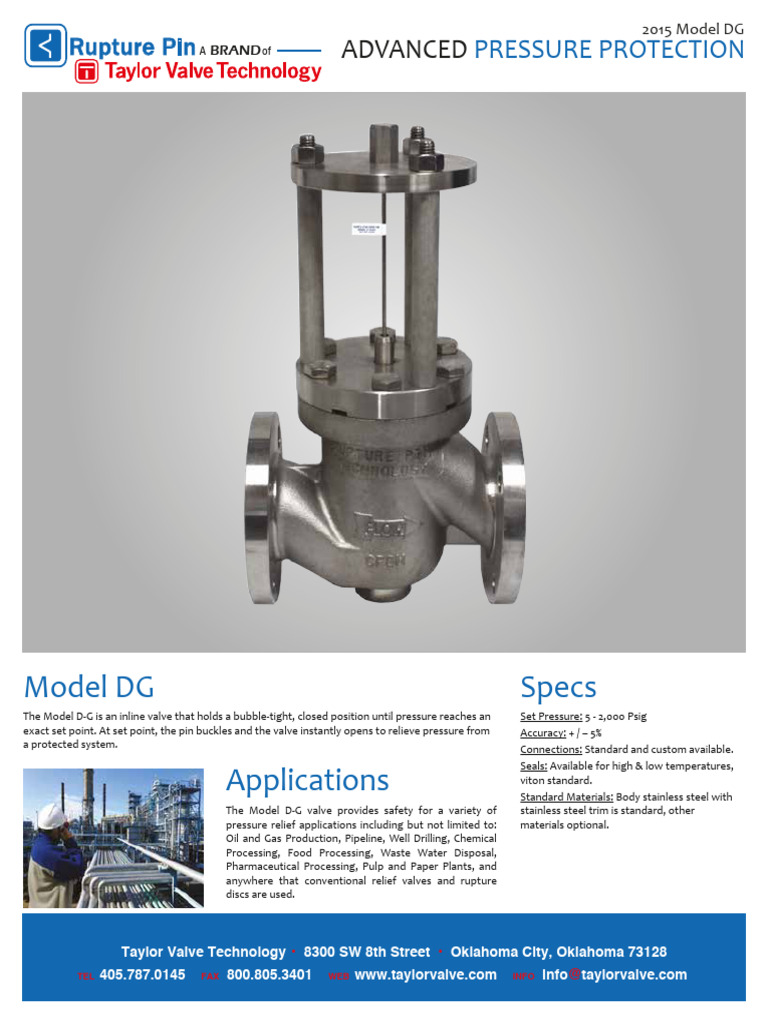 Model_DG | PDF | Valve | Gases