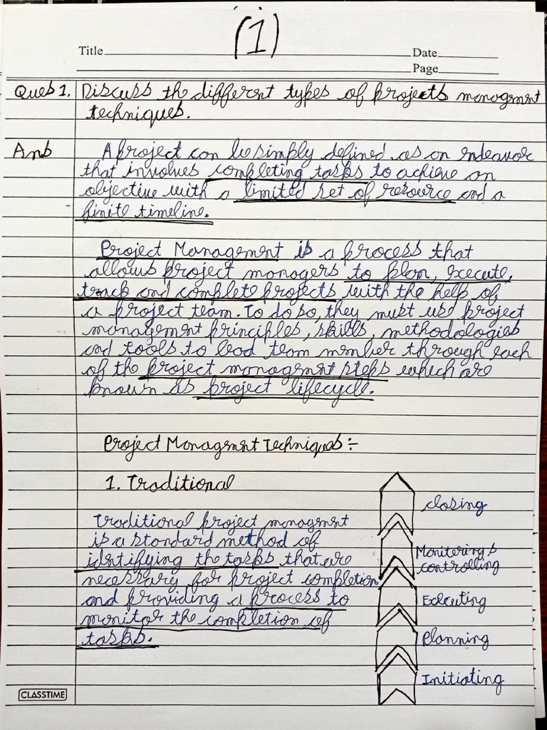 Project Management Assignment | PDF