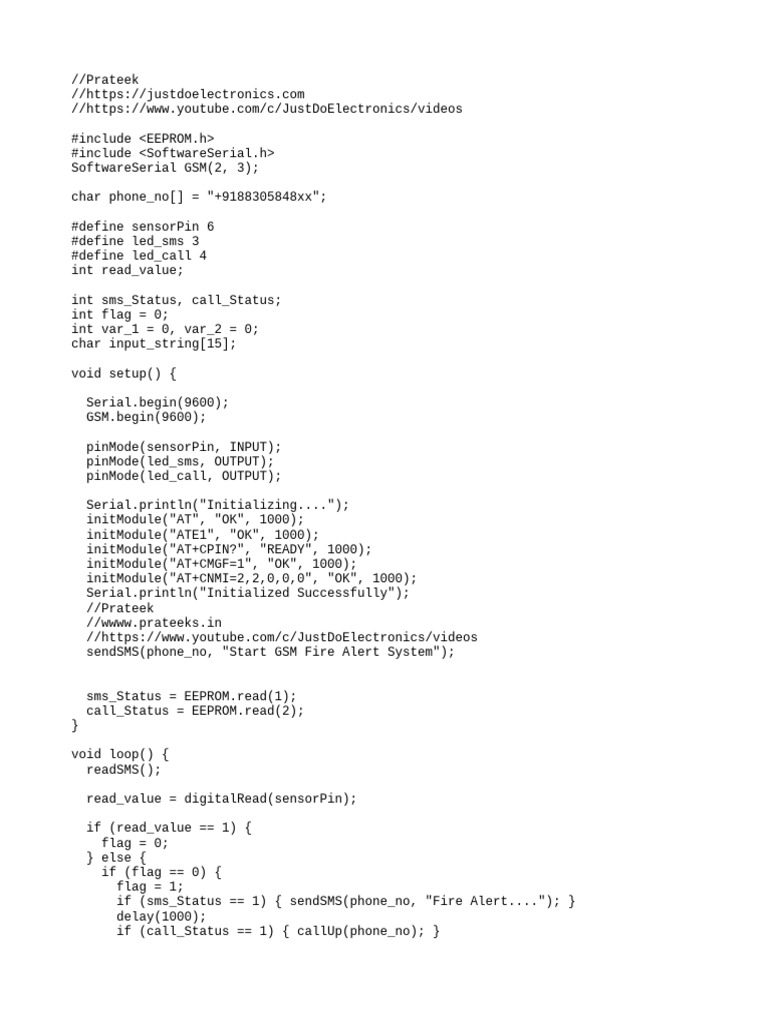 fire alarm code | PDF | Computer Programming | Computing