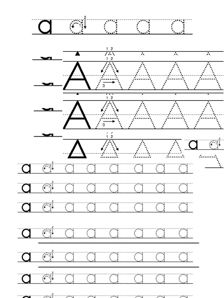 Trazos de Las Vocales | PDF