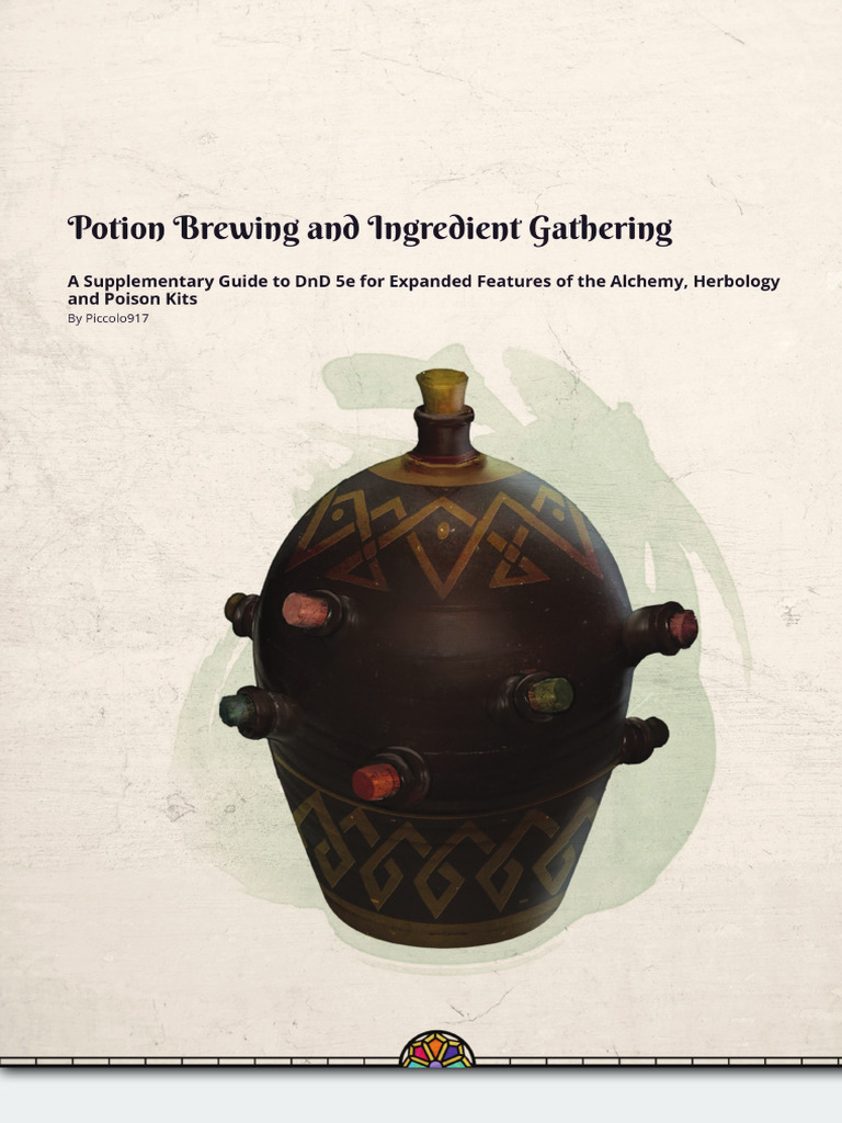 The Great Book of Potion Brewing and Ingredient Gathering | PDF