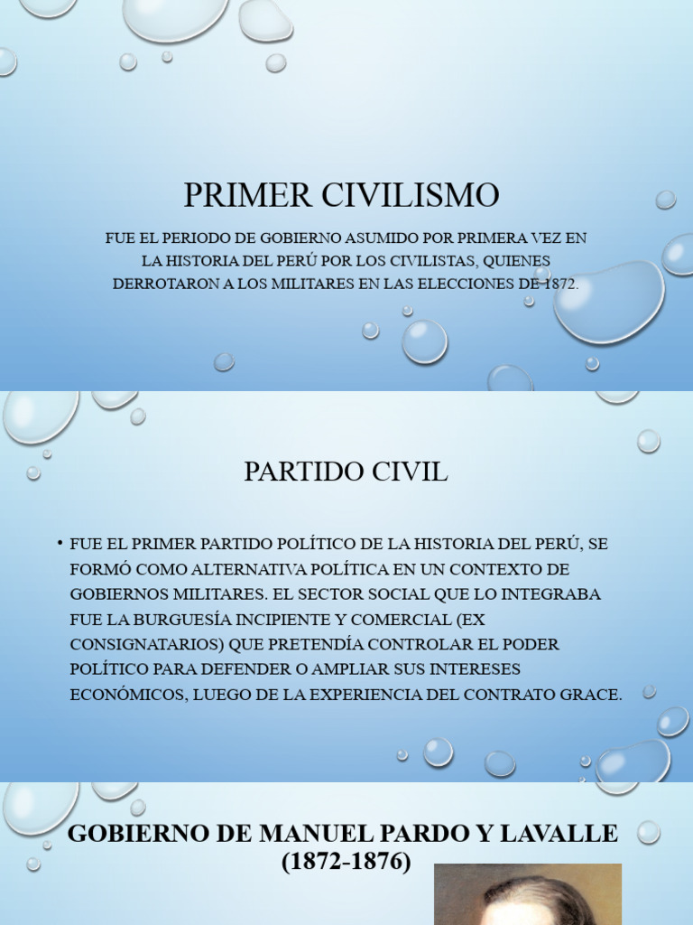 Primer Civilismo | PDF | Perú | América del Sur