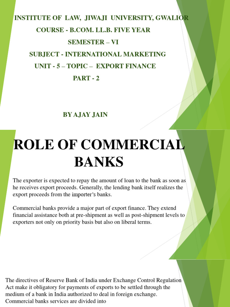 International Export Finance | PDF | Banks | Currency