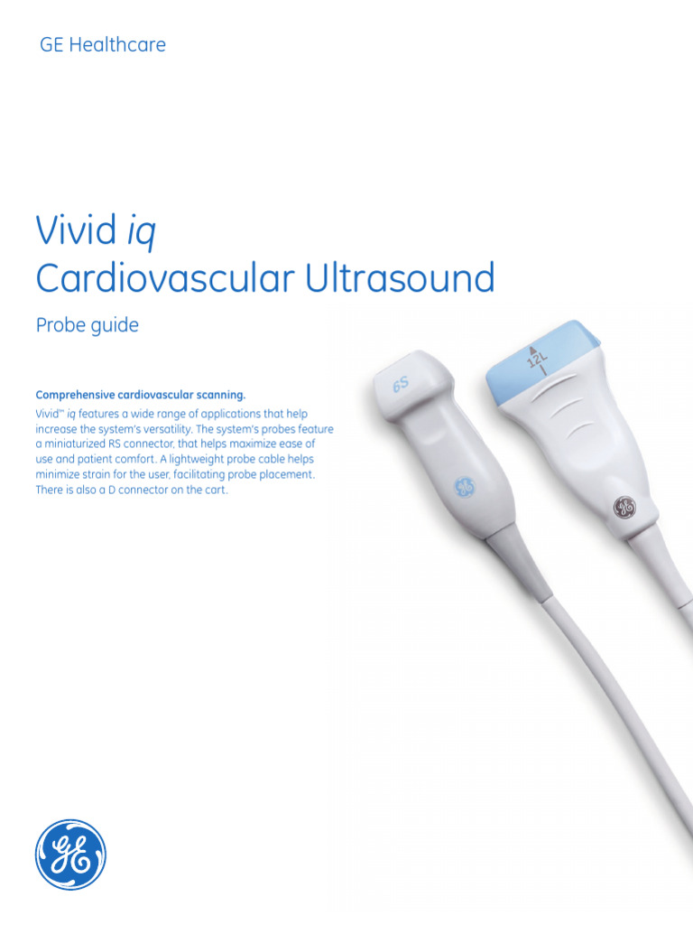 Probe Guide GE | Download Free PDF | Medical Ultrasound | Health Care