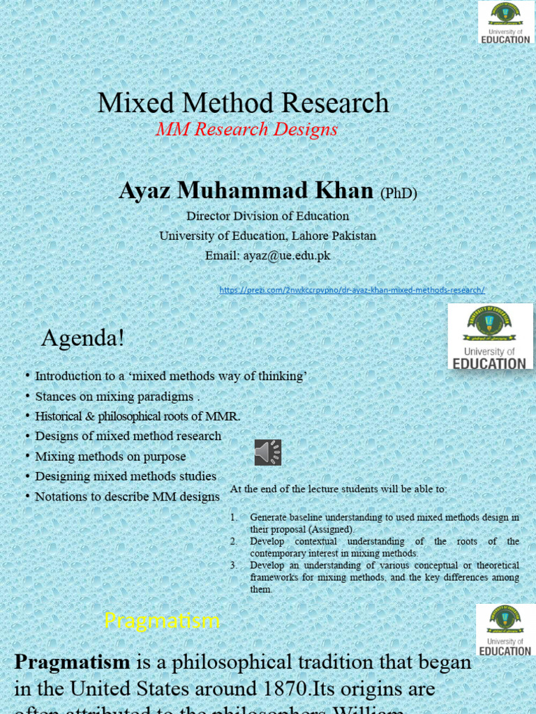 Mixed Emthod Research | PDF | Pragmatism | Methodology