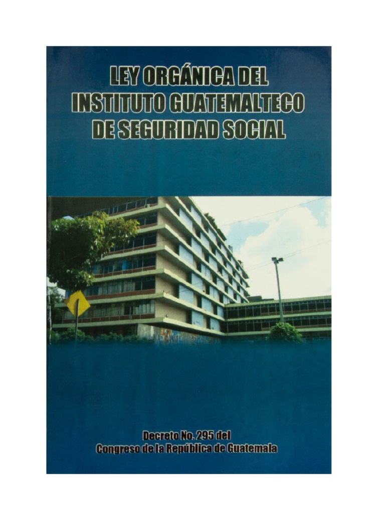 Ley Del Igss Clau | PDF | Bienestar | Pensión