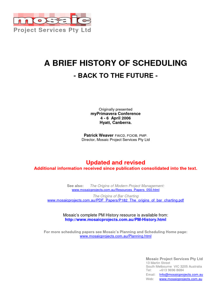 P042 - History of Scheduing | PDF | Personal Computers | Computing