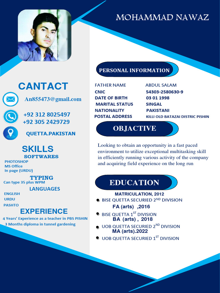 Ahmed Nawaz cv-2 | PDF