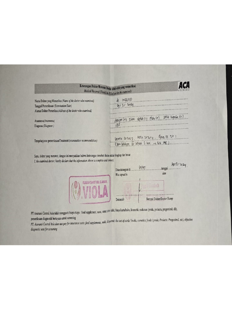 MEDICAL CLAIM Asdf | PDF