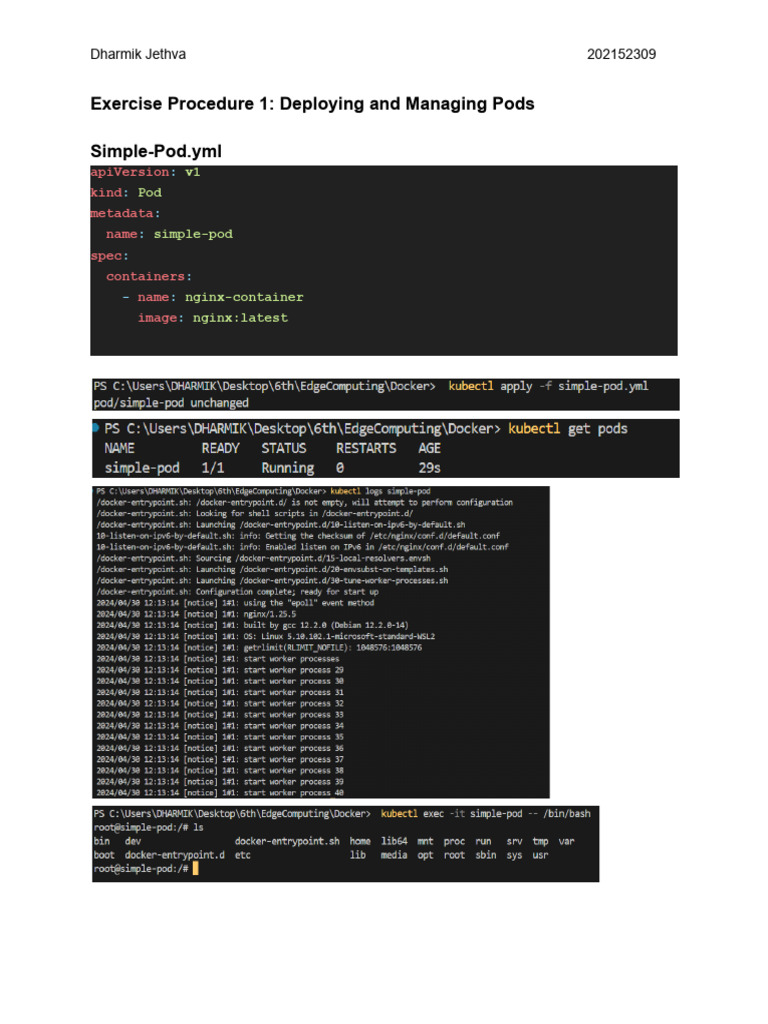 Introduction To Kubernetes Submission | PDF | Computer Networking ...