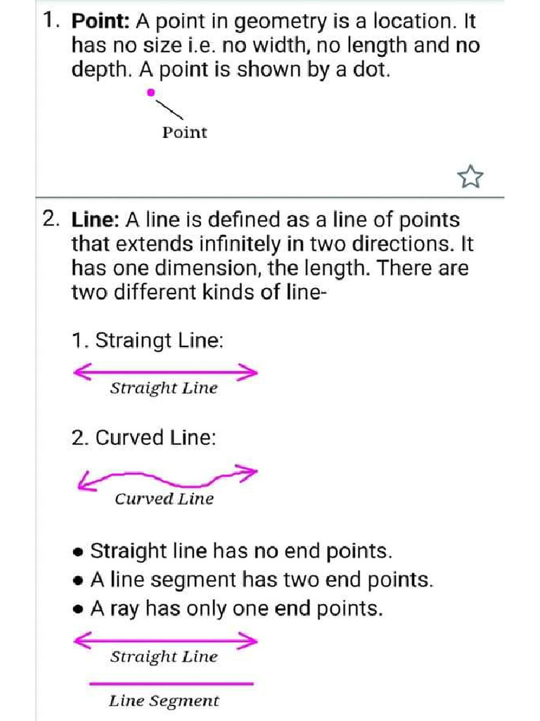Geometry Summary | PDF